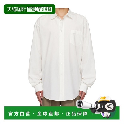 THE ROW 男士衬衫 1131W4075WHT AW2025 白色 长袖衬衫