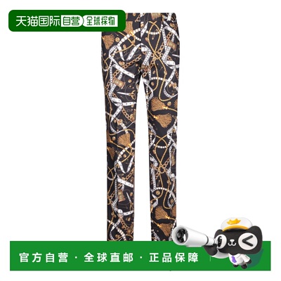 MOSCHINO 男士休闲裤 A033452541555 AW2023 黑色 Cotton trouser