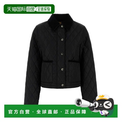 BURBERRY 女士夹克 8107465C1900 AW2025 黑色 Black nylon jacke
