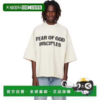 essentials fear of god 男士 灰白色 Relaxed Disciple T 恤 FG2