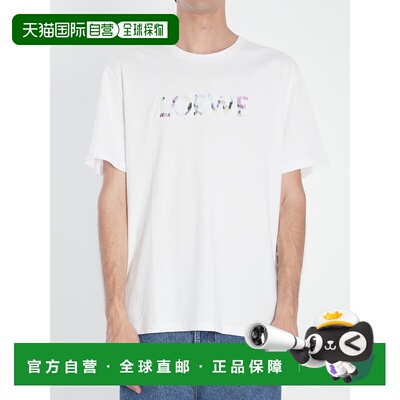 LOEWE 男士T恤 H526Y22XCM2100 SS2026 白色 RELAXED FIT T-SHIRT