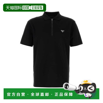 PRADA 男士T恤 UJN903SWMO1866F0002 SS2026 黑色