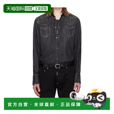 DSQUARED2 男士衬衫 S71DM0827S30826BLACK SS2026