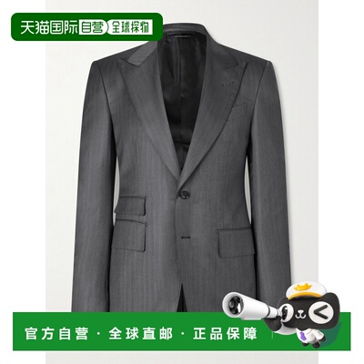 1h可退 潮奢 Tom Ford 汤姆 福特 男士 Shelton 羊毛真丝混纺西装