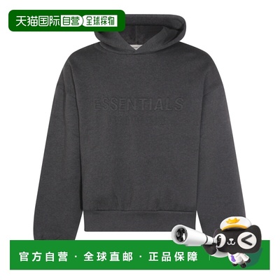 1h可退 潮奢 essentials fear of god 男士 深灰棉质卫衣 192HO25