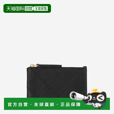 TORY BURCH 女士钱包 152602001 SS2026 黑色 Fleming Zip Card C