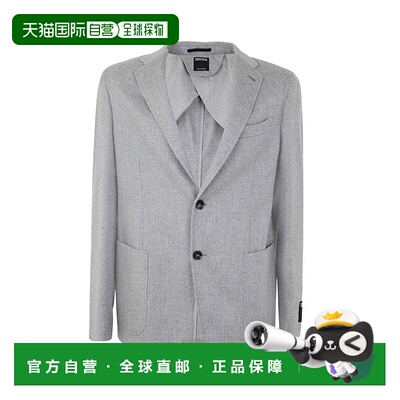 Z ZEGNA 男士夹克 UAC46SDF042-0 AW2022 灰色 Cashmere shirt ja