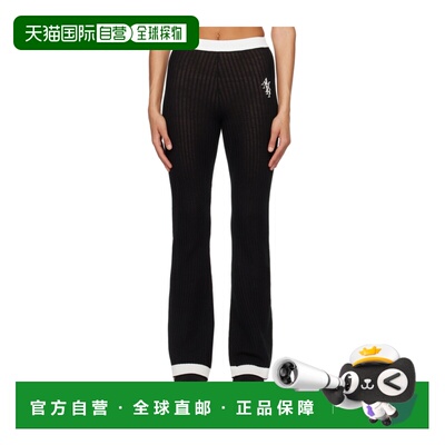 AMIRI 女士休闲裤 AWKNSP1001BLACK SS2024 黑色 Flared 运动裤