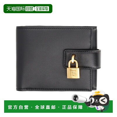 BALMAIN 男士钱包 GM1NE094LNAH0PA SS2026 黑色 TRIFOLD WALLET