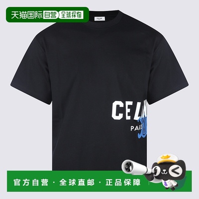 CELINE 男士T恤 RX0HV1242GDU0 SS2026 黑色 T-shirts长袖
