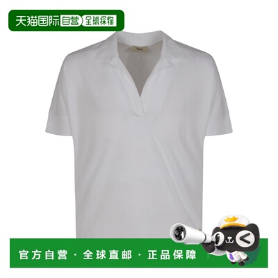 HERNO 女士POLO衫 JPL00113D520561000 SS2026 米白色