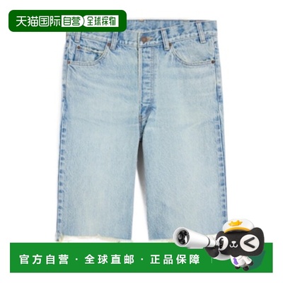 CELINE 男士牛仔裤 RP074930F08NY AW2025 蓝色 腰带环牛仔短裤