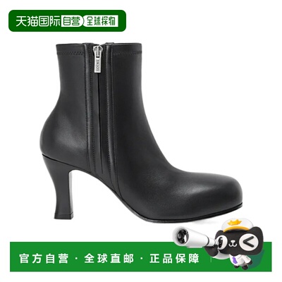 LOEWE 女士靴子 L815286X331100 SS2026 黑色 Bobine 踝靴高跟