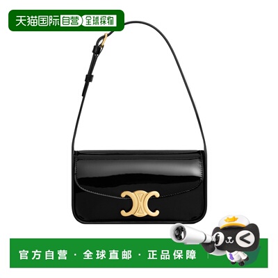 CELINE 女士斜挎包 118313FZI38NO AW2024 黑色 TERENCE徽标单肩