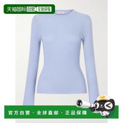 Gabriela Hearst 女士 Browning knit, 罗纹羊绒真丝混纺毛衣 226