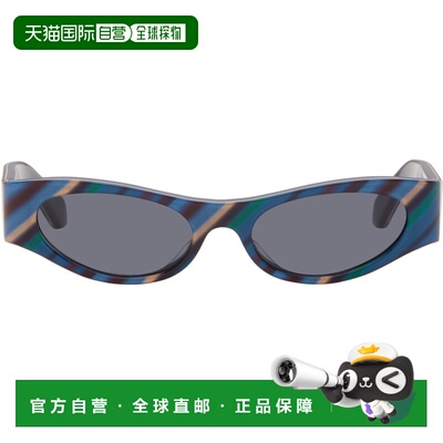 LOEWE 罗意威 男士 蓝色 Flash Slim Cateye 太阳镜 LW40195U5190