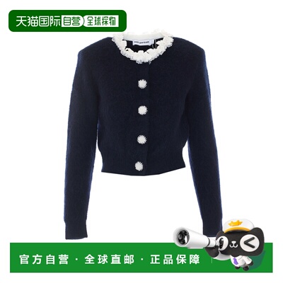 SELF-PORTRAIT 女士针织衫 176TNAVY AW2026 蓝色 Flower Pearl S