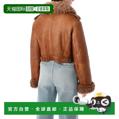 CHLOÉ 女士西服 CH25ACV3620226O AW2025 棕色 CROP SHEARLING JA