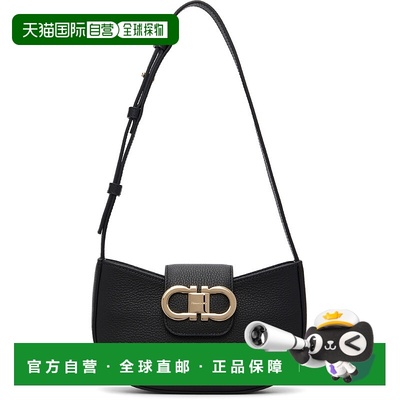 1h可退 潮奢 Salvatore Ferragamo 菲拉格慕 女士 黑色迷你 Doubl