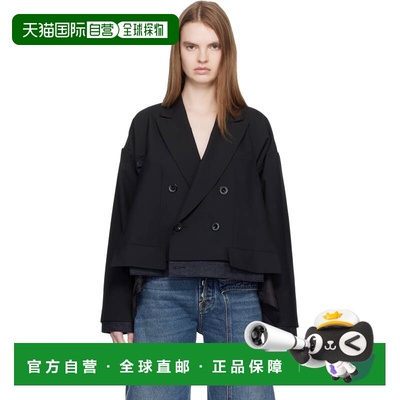 1h可退 潮奢 Sacai 女士 黑色 Suiting & Denim 西装外套 2608282