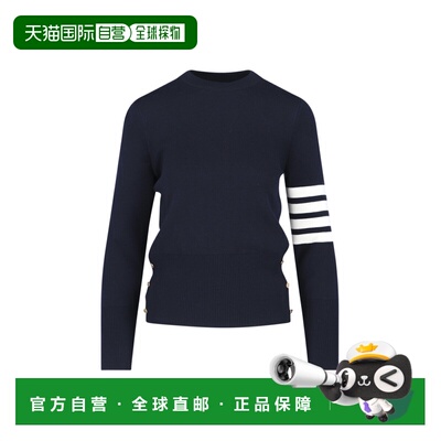 Thom Browne 汤姆 布朗 女士 四条纹羊毛圆领套头衫 FKA239A00014