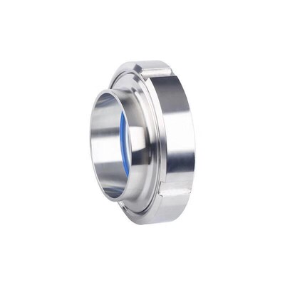 304不锈钢活接视镜卫生级圆螺纹焊接视镜玻璃活结观察视镜25304