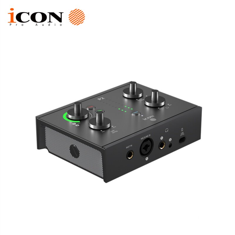 iCON 艾肯P2声卡Panel2外置电脑套装专业主播唱歌k歌录音直播声卡