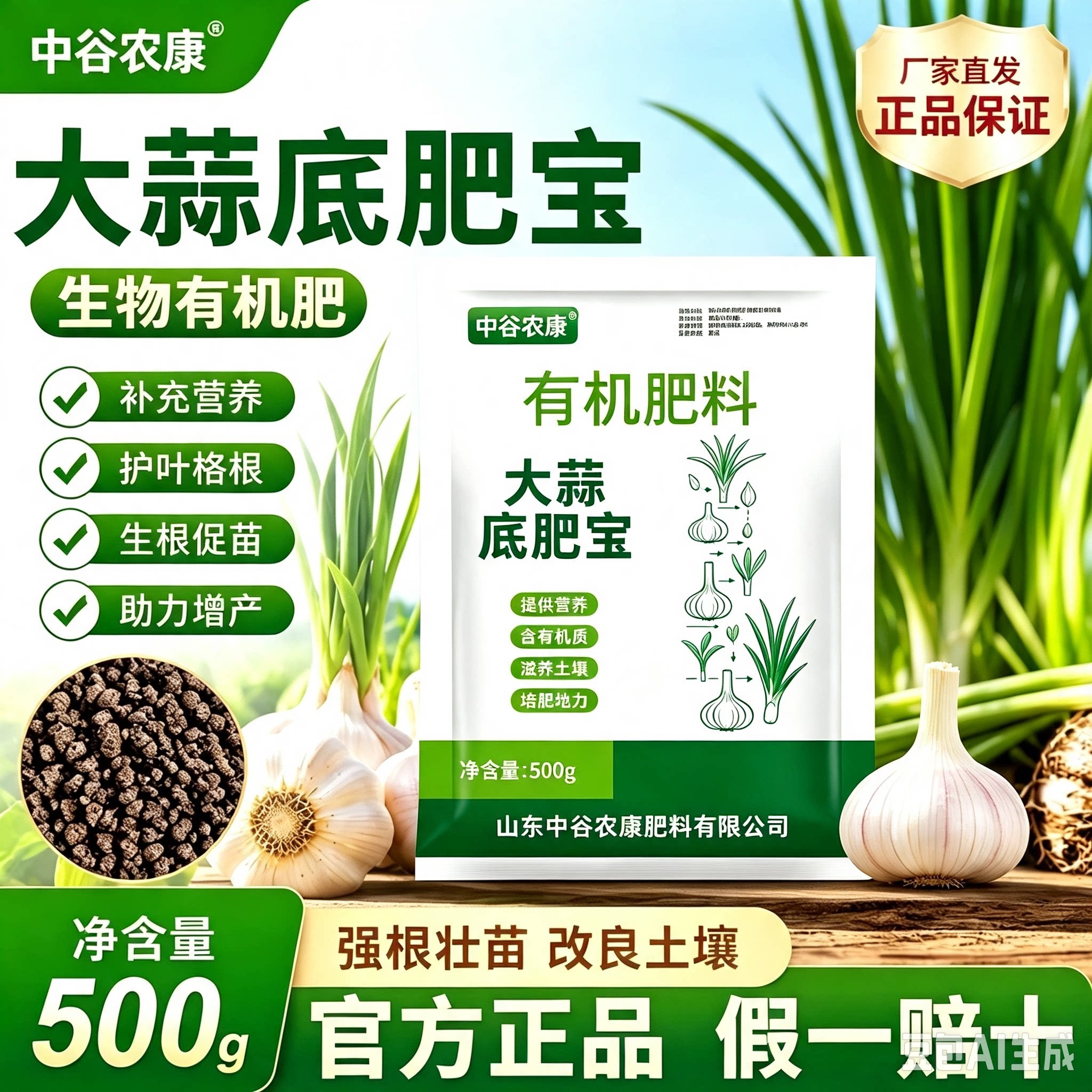大蒜种植专用大蒜底肥宝改善土壤提高免疫力快速吸收新型肥料正品