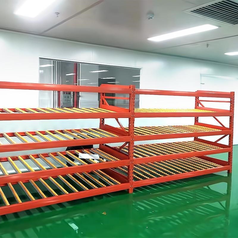 现货速发流利货架滚轮式流利条货架仓库车间滑轨分拣X线棒琉璃货