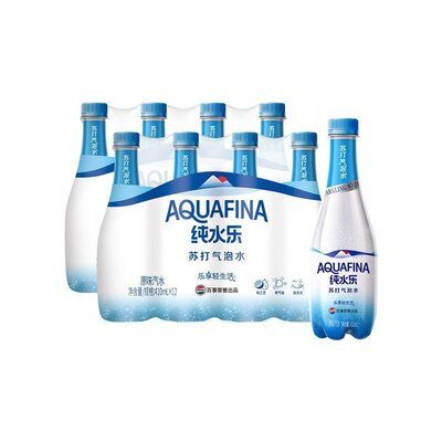 百事可乐出品纯水乐苏打气泡水 410ml*12/24瓶0糖0卡气泡水-CL