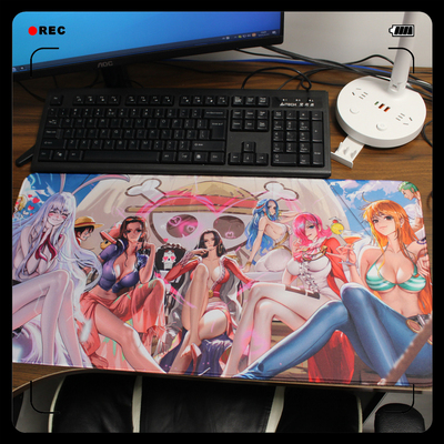 海贼王 娜美 罗宾 女帝汉库克薇薇公主 鼠标垫键盘垫桌垫谷子周边