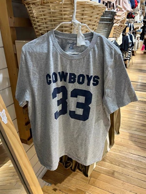 BrandyGirl新款美式复古Cowboys字母印花T恤女bm短袖宽松休闲上衣