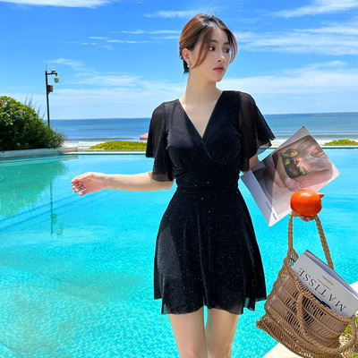 Antylee大码遮女连体泡温泉泳衣