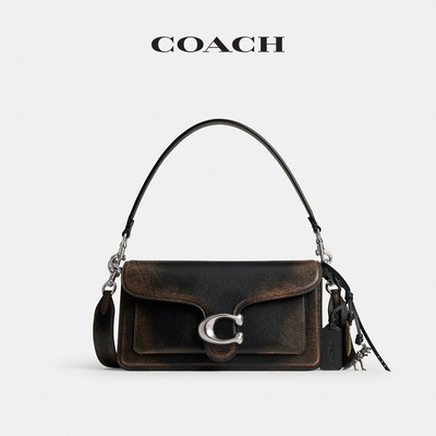 【礼物】COACH/蔻驰女士复古挚爱皮革TABBY 26号单肩包斜挎包通勤