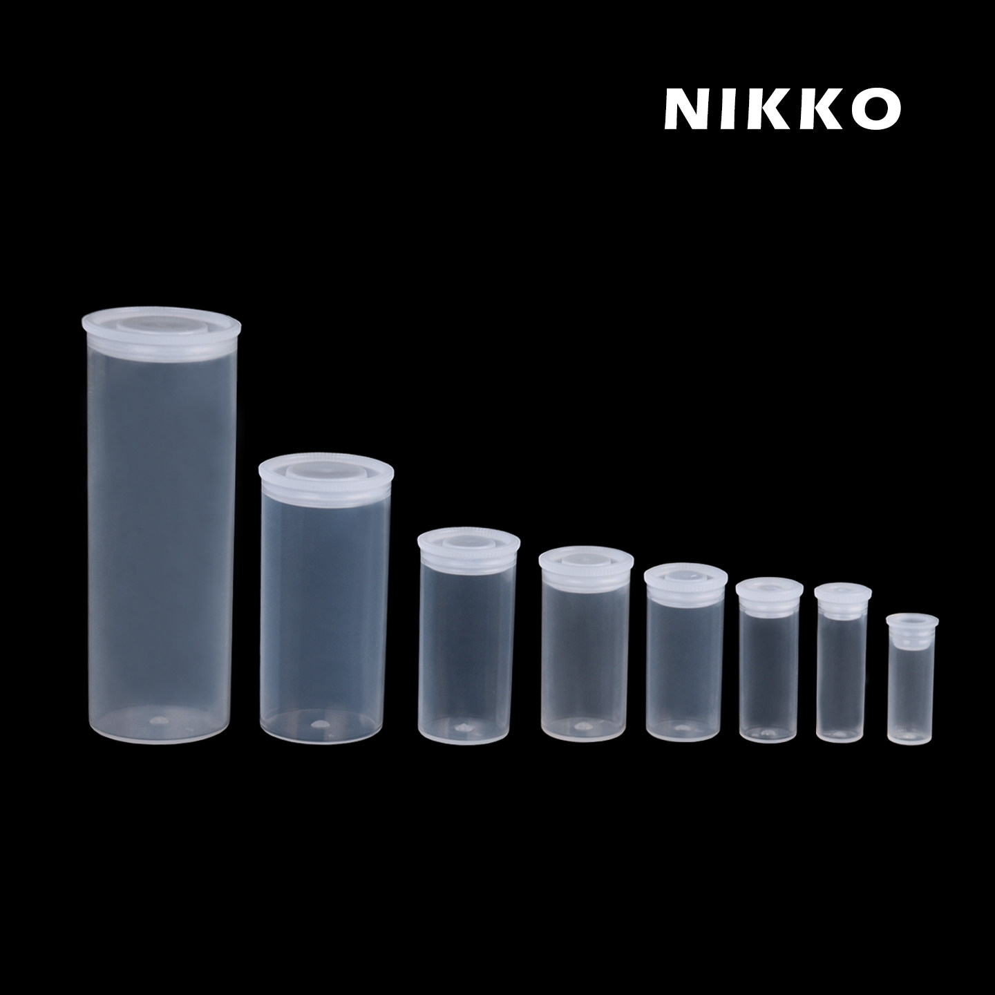 日本按盖小瓶亚速旺样品瓶PP试剂瓶塑料瓶NIKKO加厚防漏1ml-100ml