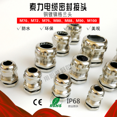 金属防水m75m88m90格兰头