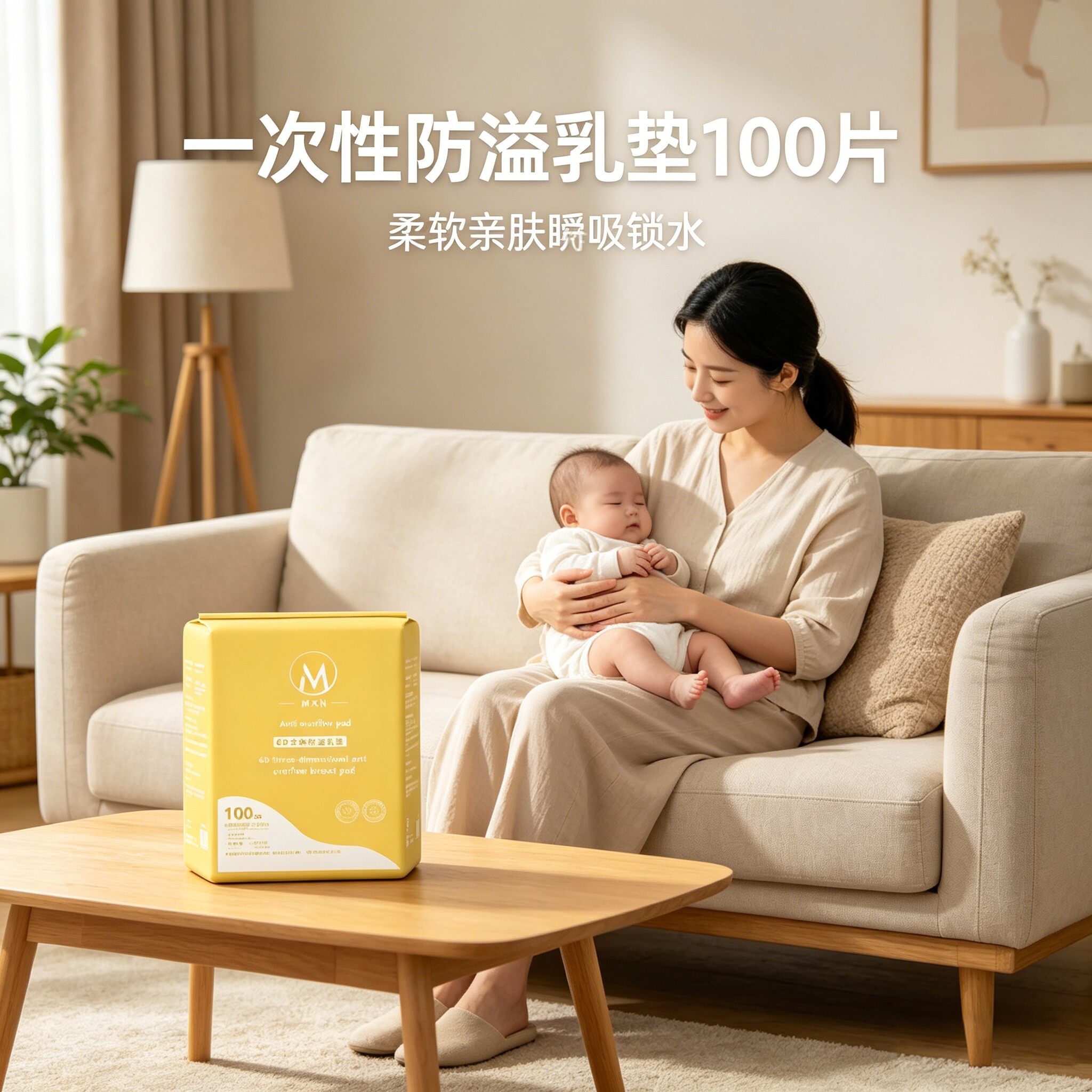 MXN 防溢乳垫哺乳期专用一次性超薄干爽透气产妇防溢奶贴大容量