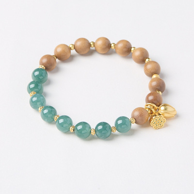 天然8MM印度老山檀手串S925银两