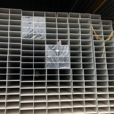 6063铝合金方管厂家大量通型材矩形空心规格方管管管铝方木纹扁铝