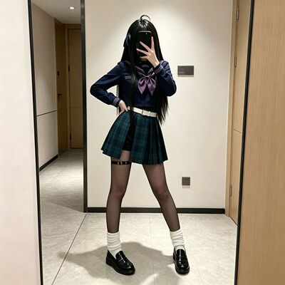 日系学院风安和昴cos水手服套装