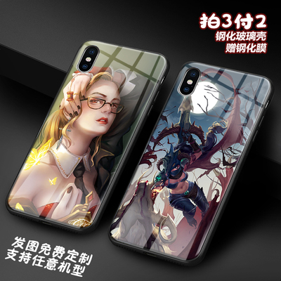 薇恩暗夜猎手适用iphone16pro15苹果14promax磁吸XsMax玻璃11潮678手机壳13mini 12三星a56a36a16s25u