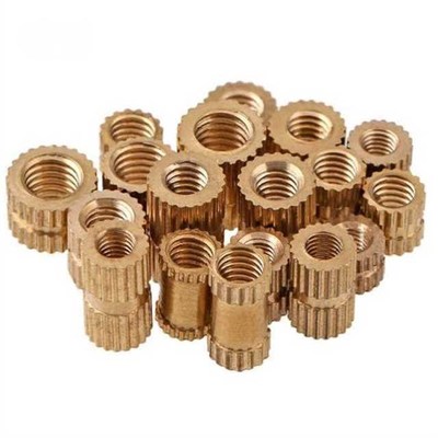 铜帽.6铜母 螺丝1.4滚花螺母镶嵌预埋件件花1 睿富双通预埋件M铜M