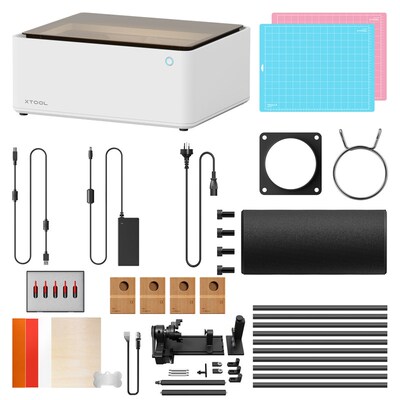 xTool M1智能刀切激光雕刻机全自动打标刻字机树叶镭射小型切割机