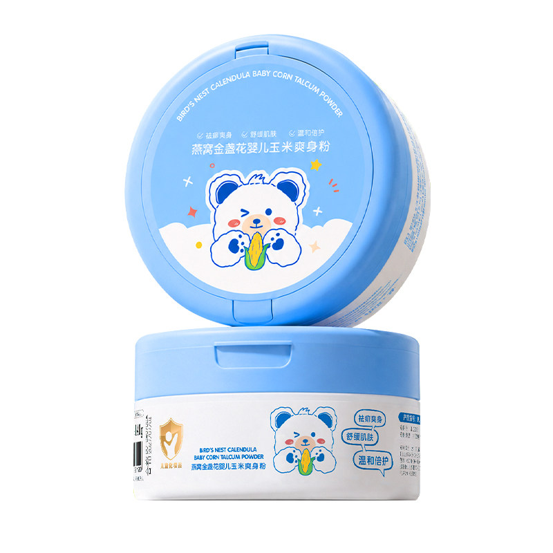 爽身粉新生婴幼儿宝宝专用清爽吸汗爽身水止痒天然去痱玉米痱子粉