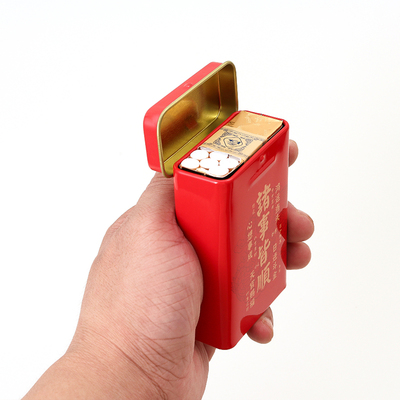 便携式烟盒软包整包装粗支20支装一体翻盖男士创意密封马口铁盒