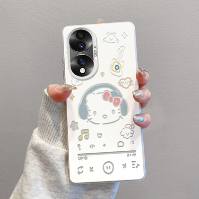 荣耀70PRO手机壳耳机凯蒂猫