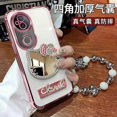 VIVOS20手机壳粉色KT猫镜子