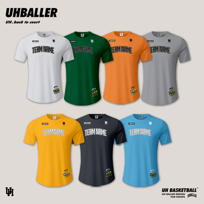 UHBALLER球员球队个性定制短袖T恤美式运动速干排汗基础投篮服
