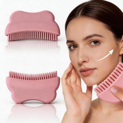 跨境新款 Lymphatic Contour Face Brush 轮廓面部刷硅胶刷淋巴刷