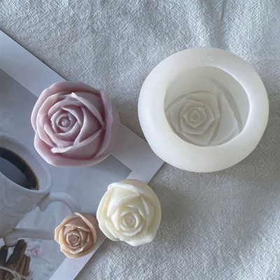 极速3D Rose Flower Fondatnt Mold Rose Shape Silicone Mold Re